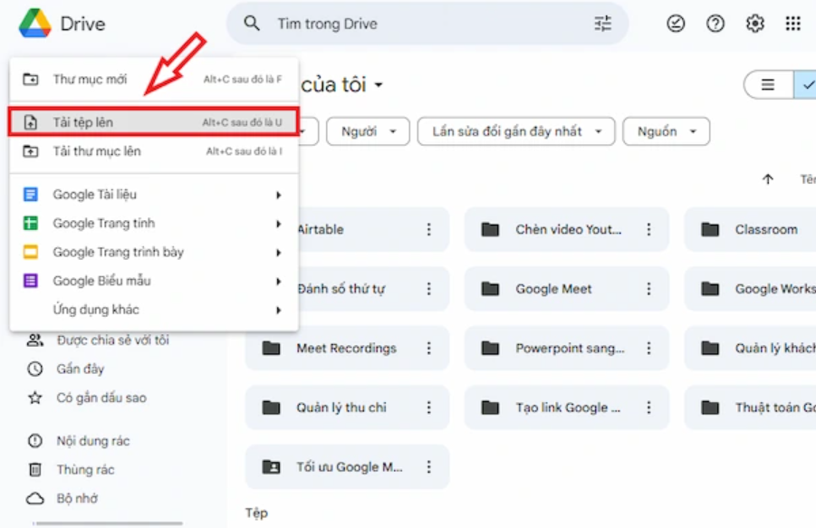 Instructions on How to Upload Excel Files to Google Drive Quickly and Easily